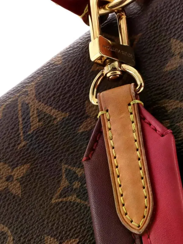 LOUIS VUITTON Cluny Top Handle Bag Monogram Canvas Bb Satchel - Brown