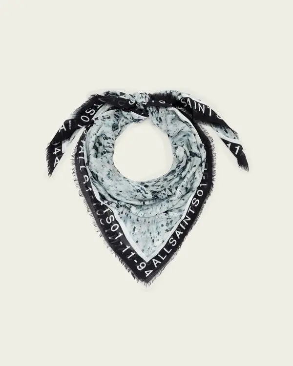 ALLSAINTS Canter Square Scarf - White