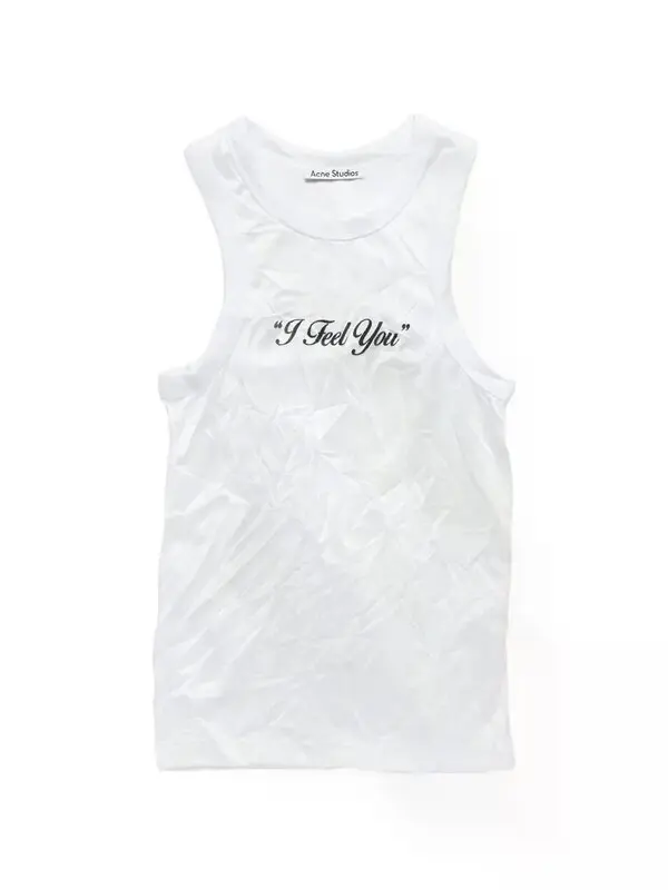 Acne Studios Printed Tank Top - White