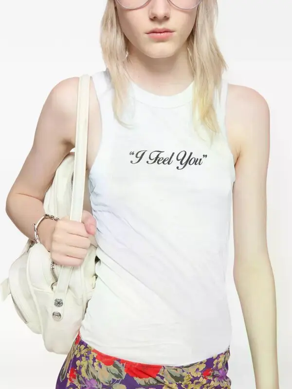 Acne Studios Printed Tank Top - White