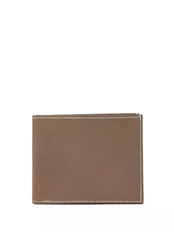 Hermès 2014 Swift Citizen Twill Compact Wallet Small Wallets - Brown