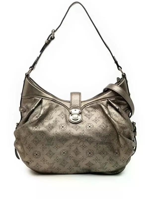 LOUIS VUITTON 2008 Monogram Mahina Xs Crossbody Bag - Silver
