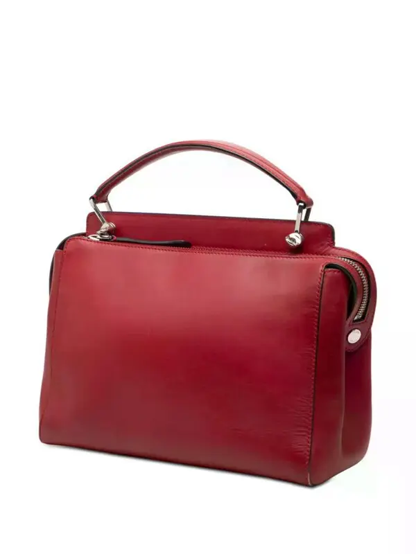 Fendi 2010-2016 Medium Leather Dotcom Satchel - Red