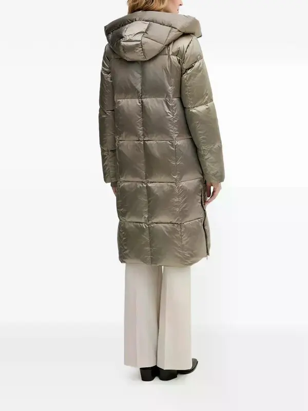MOS MOSH Quilted Hooded Coat - Green