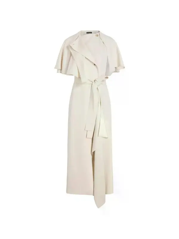 Proenza Schouler Isolde Tie Belt Midi Dress - Neutrals