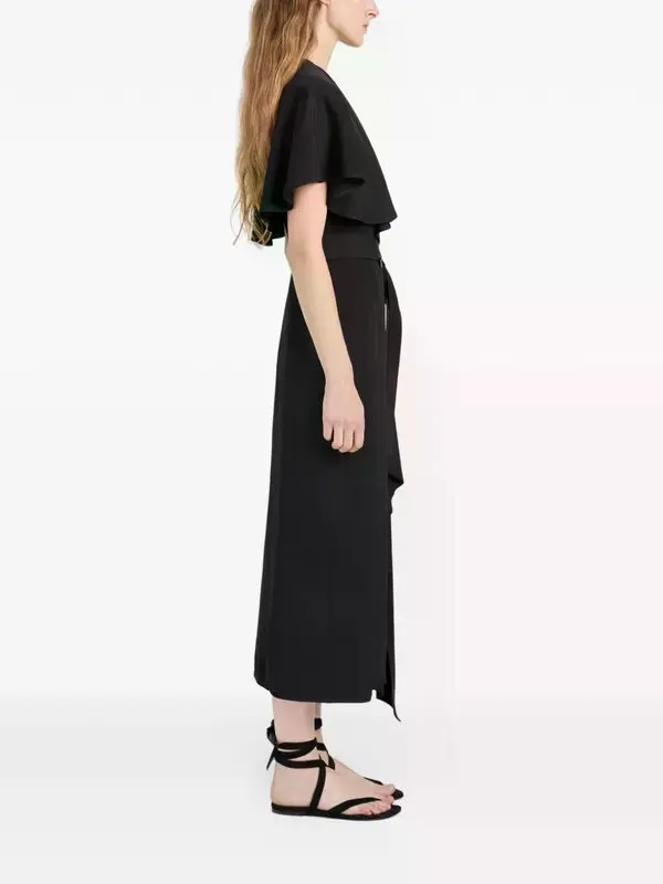 Proenza Schouler Isolde Cape Dress - Black