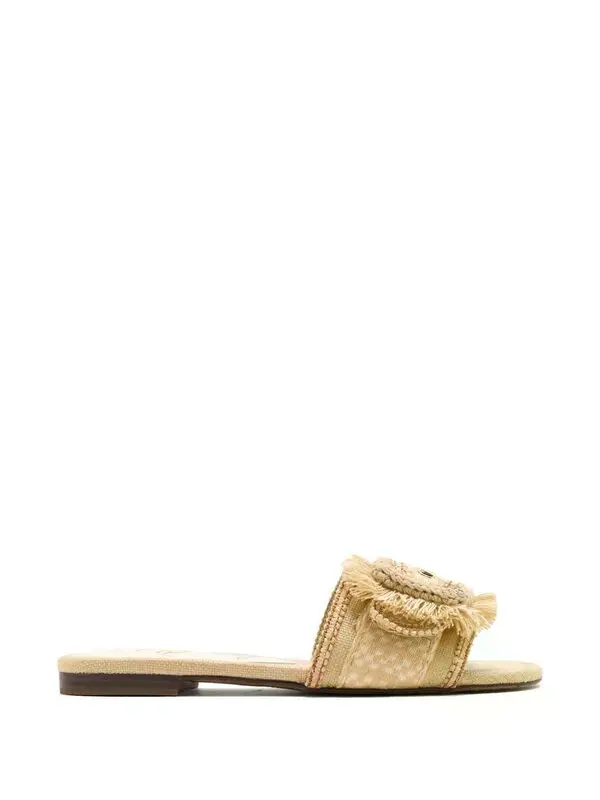 Sam Edelman Tassel Buckle Sandals - Neutrals