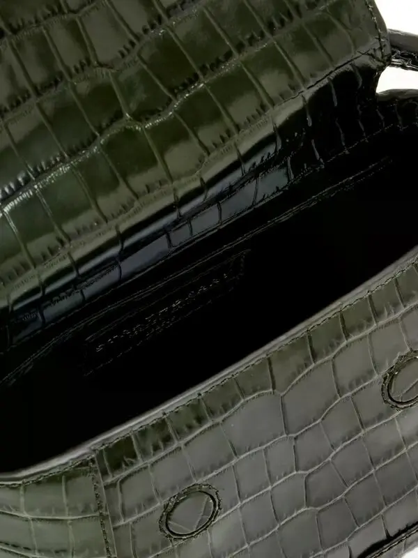 Strathberry Croc-effect Satchel - Green