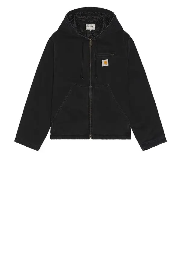 Carhartt Work In Progress Cleveland Jacket - Black Stone Washed