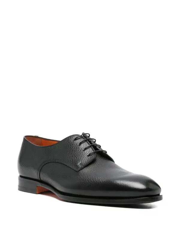 Santoni Leather Derby Shoes