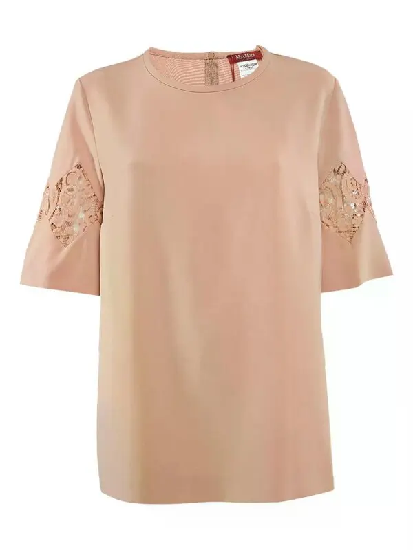 Max Mara Lace-sleeve Top