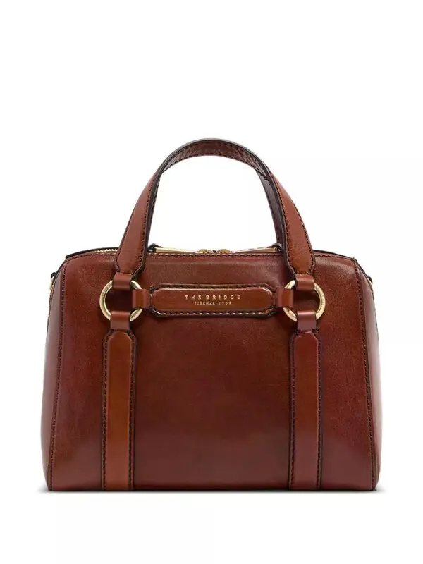 THE BRIDGE Laura Leather Zip Mini Bag - Brown