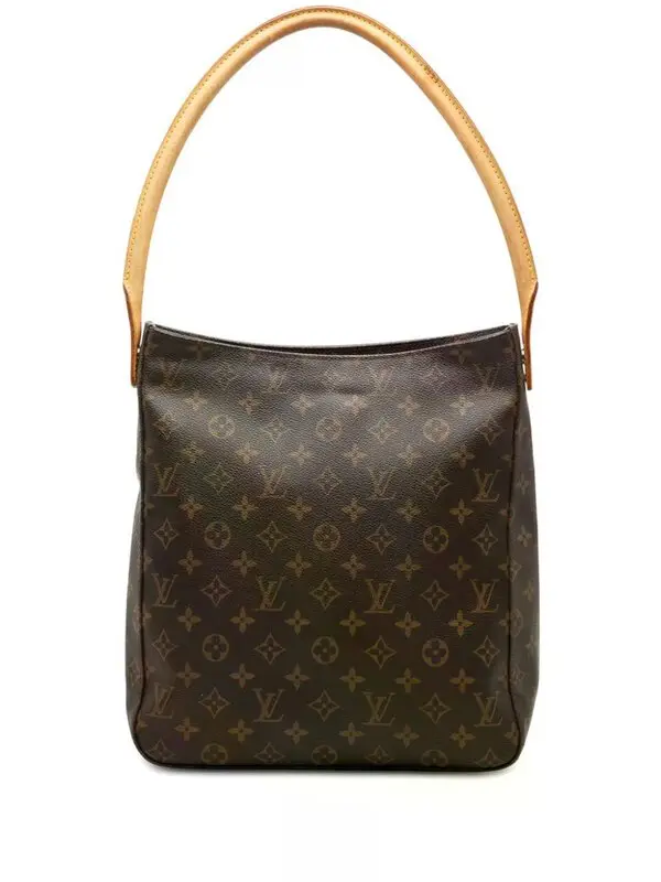 LOUIS VUITTON 2002 Monogram Looping Gm Shoulder Bag - Brown