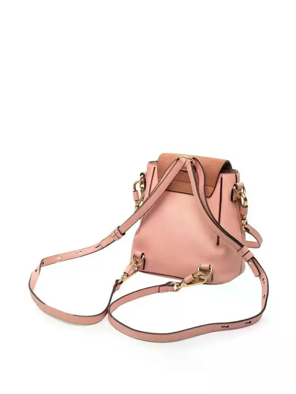 chloe mini faye backpack pink Chlo Leather & Suede thin shoulder straps and a long handle Chloe Faye Mini Backpack/Daypack Purple