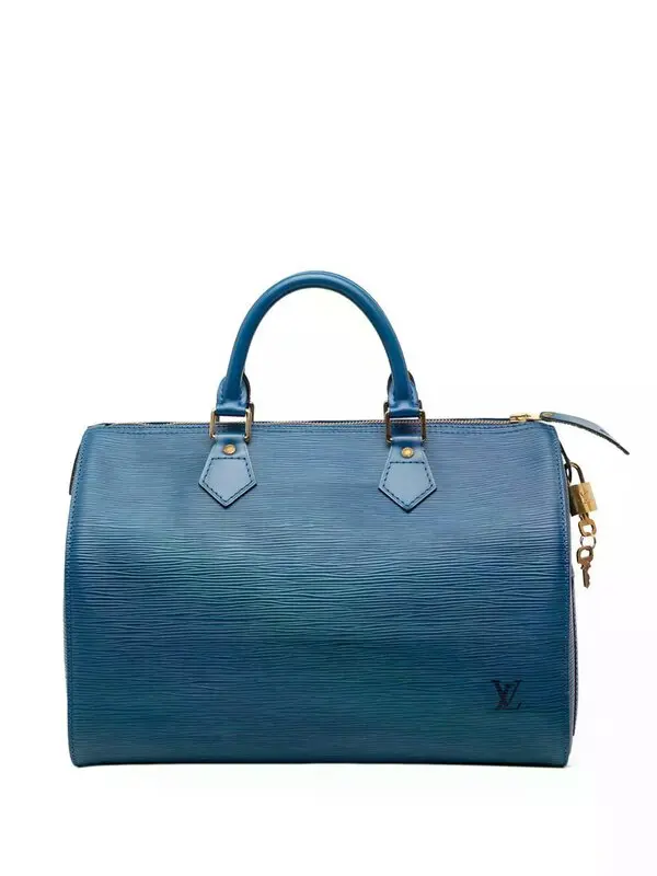 LOUIS VUITTON 1996 Epi Speedy 30 Boston Bag - Blue