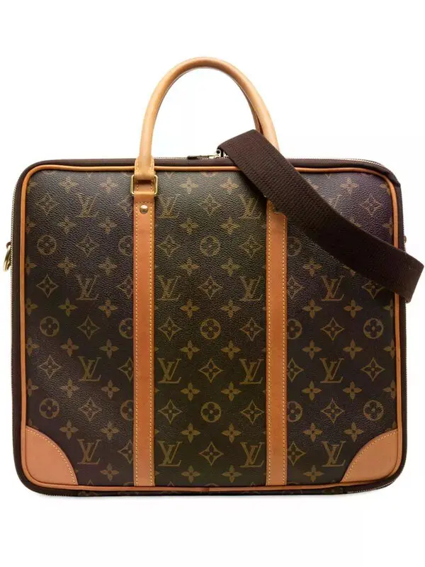 LOUIS VUITTON 2011 Monogram Cupertino Briefcase - Brown