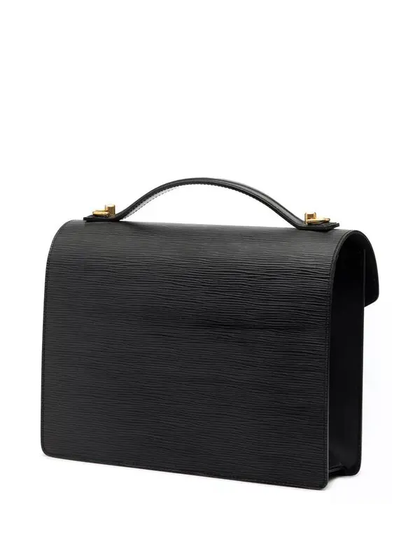 LOUIS VUITTON 2002 Epi Monceau 28 Satchel - Black