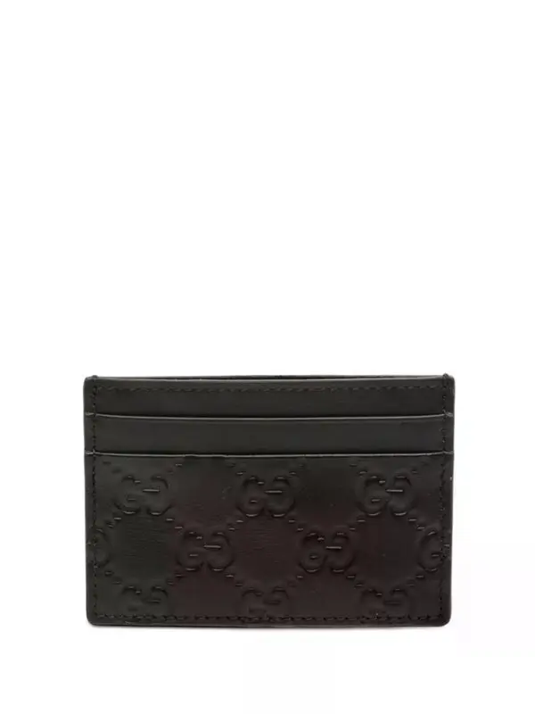 Gucci 2000-2015 Guccissima Card Holder - Black
