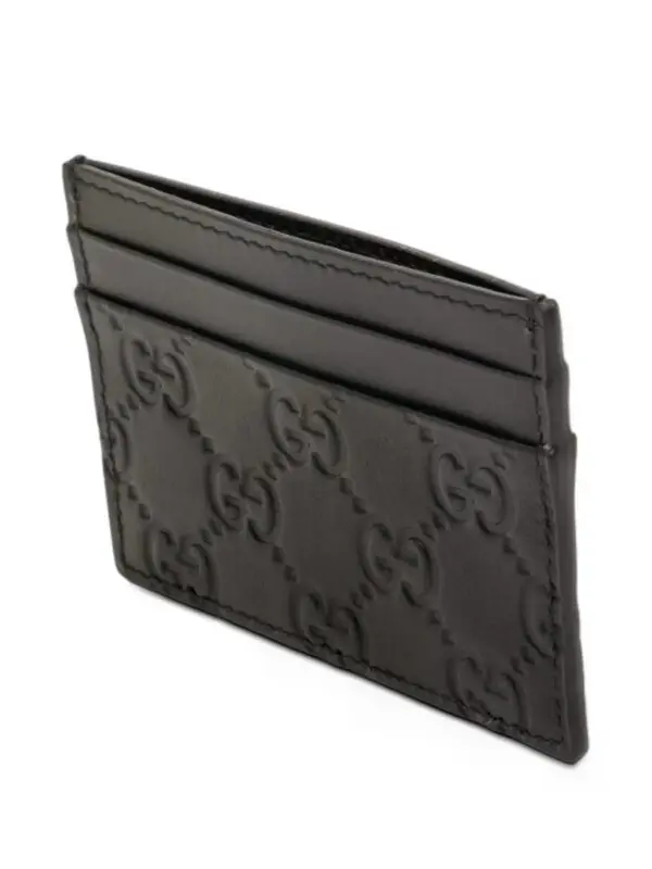 Gucci 2000-2015 Guccissima Card Holder - Black