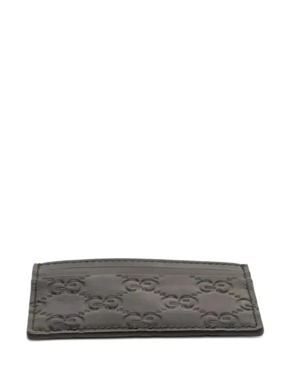 Gucci 2000-2015 Guccissima Card Holder - Black