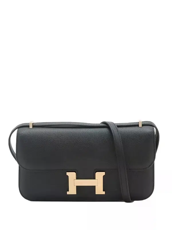 Hermès 2025 Epsom Constance Elan Crossbody Bag - Black