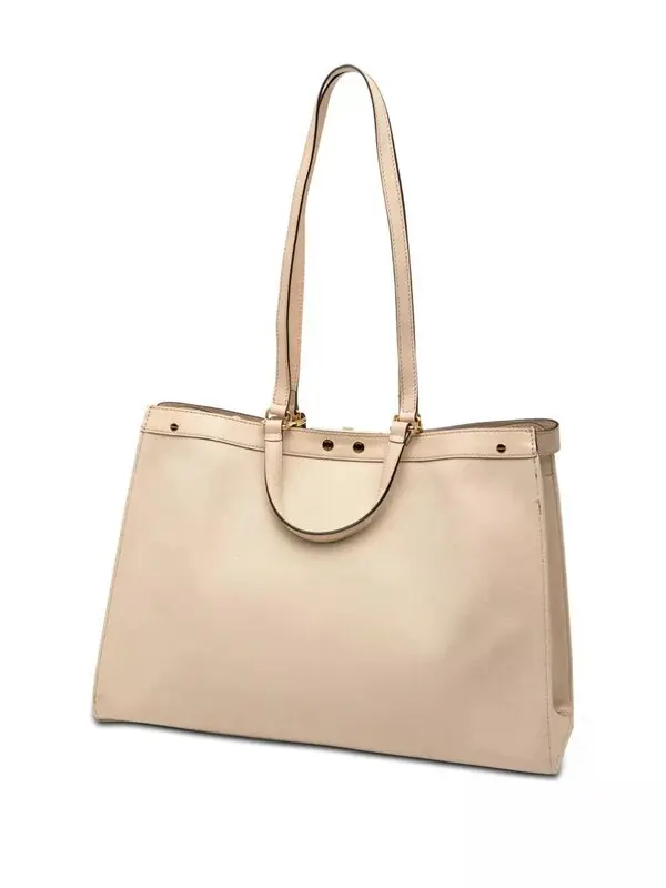 Fendi Zucca Embroidered Canvas Peekaboo X Tote Satchel