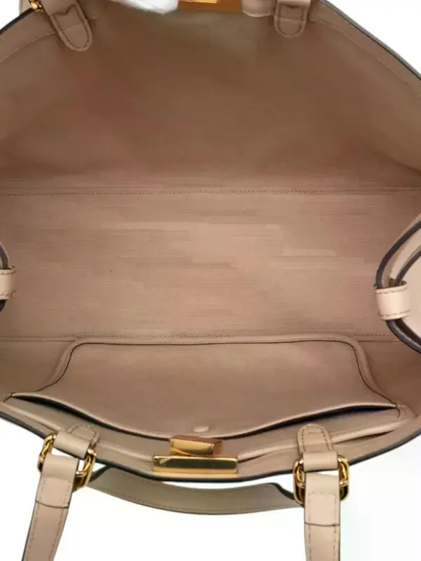 Fendi Zucca Embroidered Canvas Peekaboo X Tote Satchel