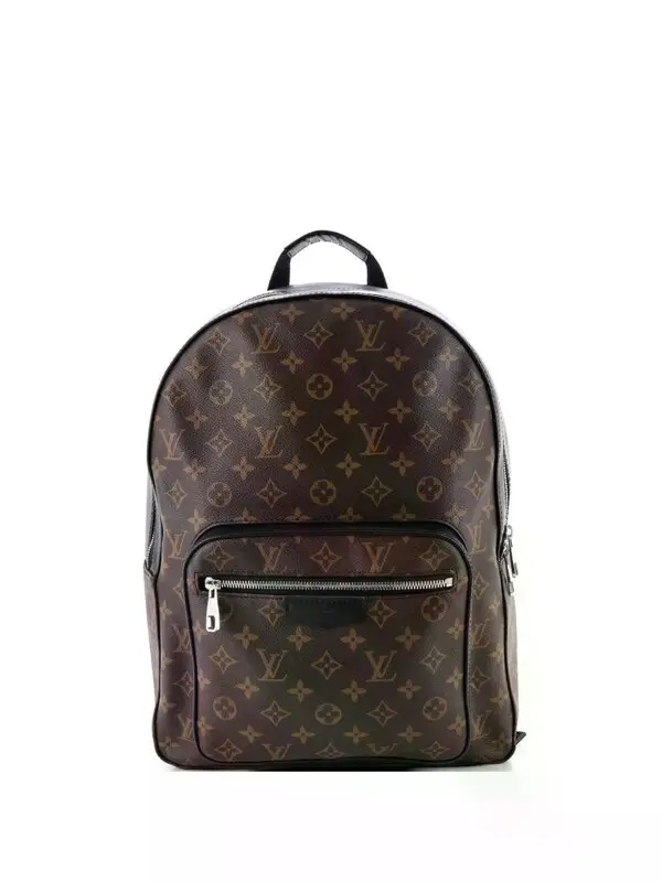 LOUIS VUITTON Josh Macassar Monogram Canvas Backpack - Black