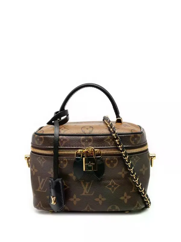 LOUIS VUITTON 2020 Monogram Reverse Vanity Pm Satchel - Brown