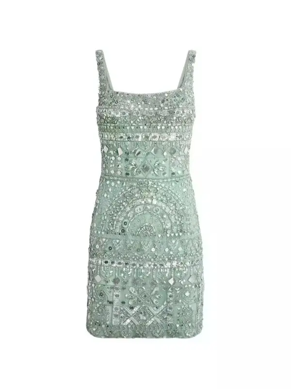Zuhair Murad Crystal-embellishment Mini Dress - Green