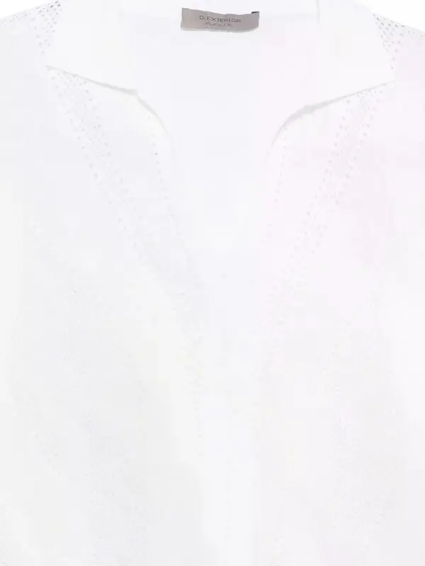D.exterior V-neck Top