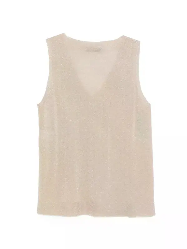 D.exterior Sleeveless V-neck Top