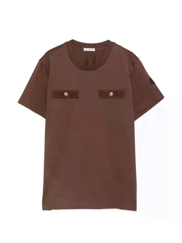 Moncler Buttoned Patch T-shirt