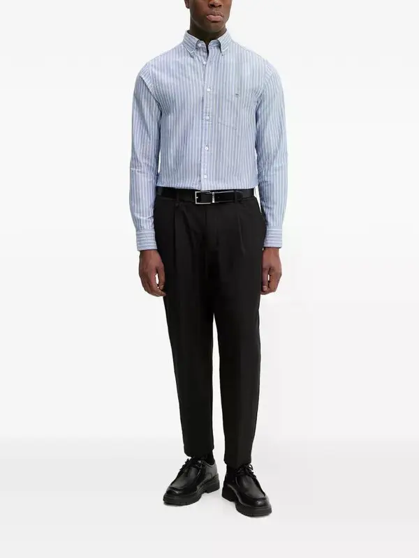 Gant Striped Pocket Shirt - Blue