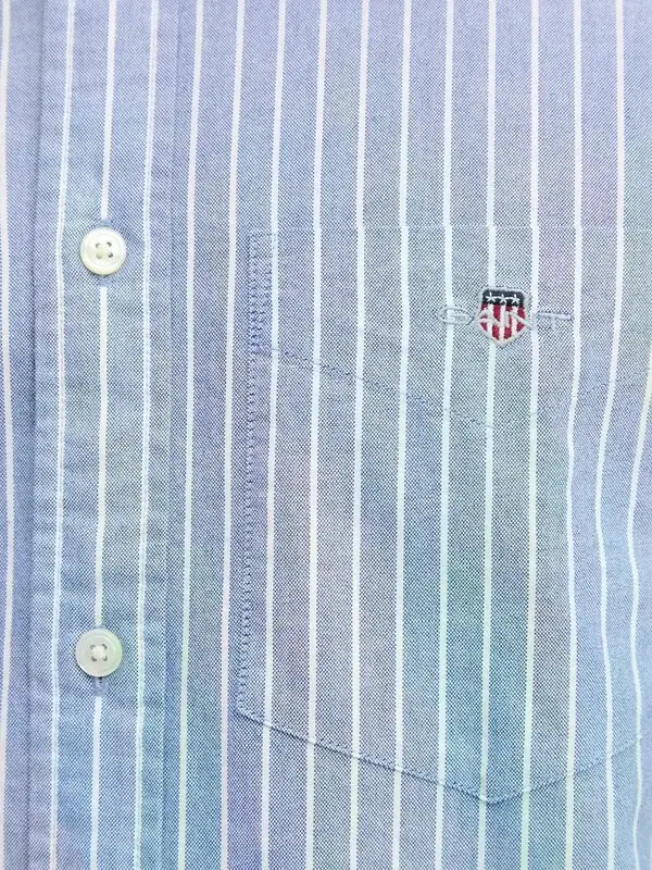 Gant Striped Pocket Shirt - Blue