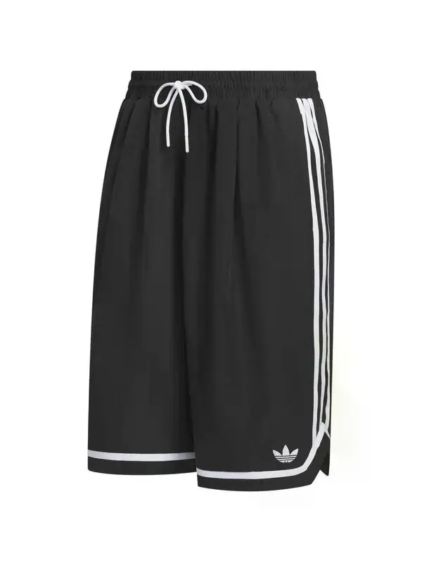 Adidas Stripe-detail Shorts - Black