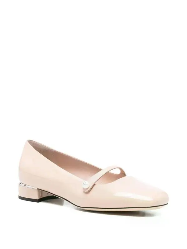 JIMMY CHOO Mary Jane Ballet Flats - Neutrals