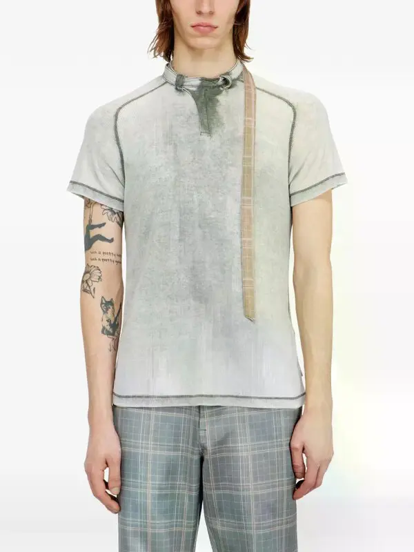 DIESEL® T-gary Tie-neck T-shirt