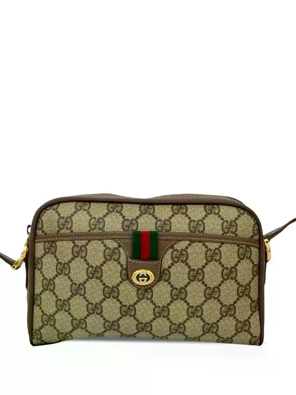 Gucci 20th Century Gg Supreme Web Crossbody Bag - Brown