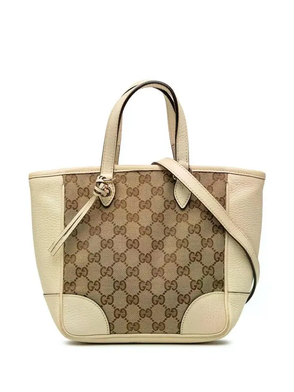 Gucci 2000-2015 Small Gg Canvas Bree Satchel - Brown