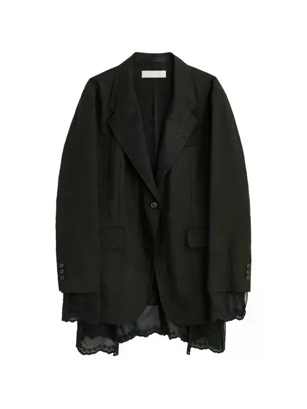 Our Legacy Reversible Drip Blazer - Black