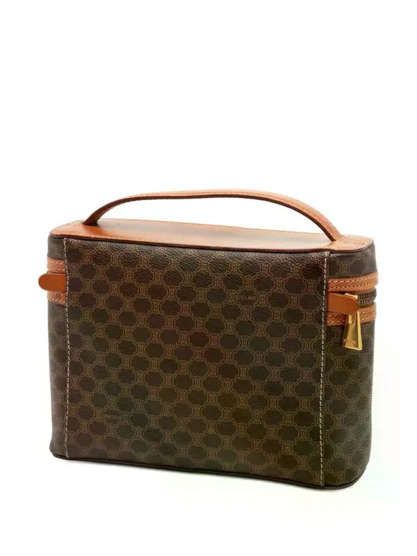 Celine 1996 Macadam Coated Canvas Vanity Bag