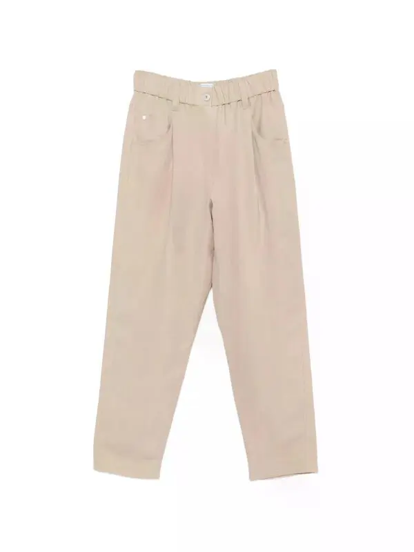Brunello Cucinelli Elastic-waist Trousers - Neutrals