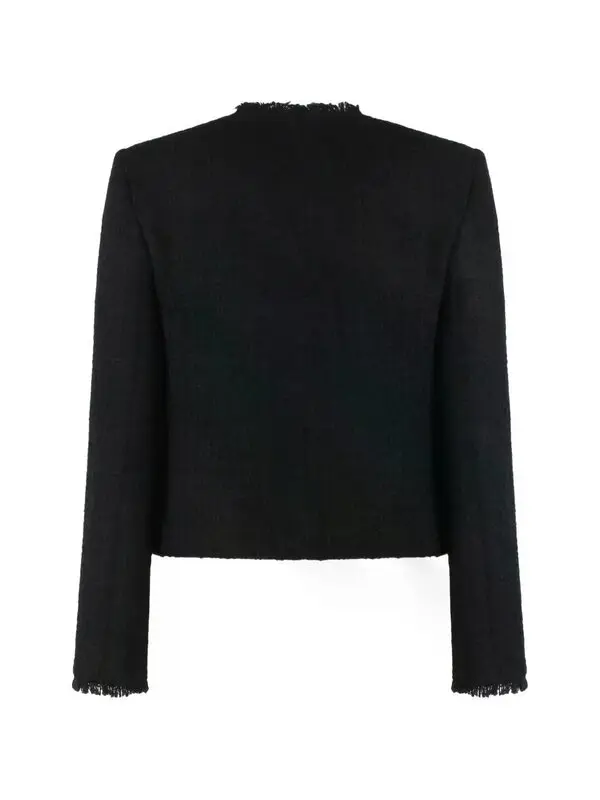 Max Mara Button-fastening Crew Neck Jacket