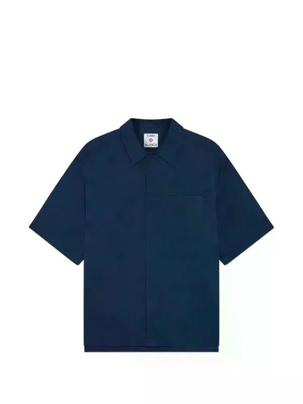 Casablanca Monogram-print Shirt - Blue