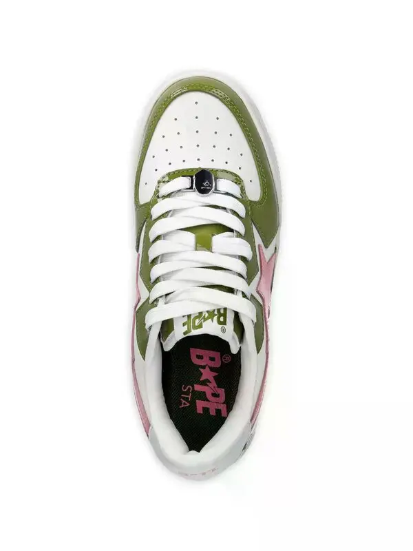 A BATHING APE Star-embellished Sneakers - Green