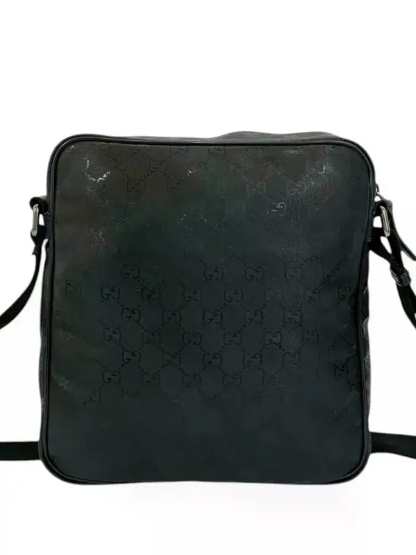 Gucci Gg Imprime Crossbody Bag - Black