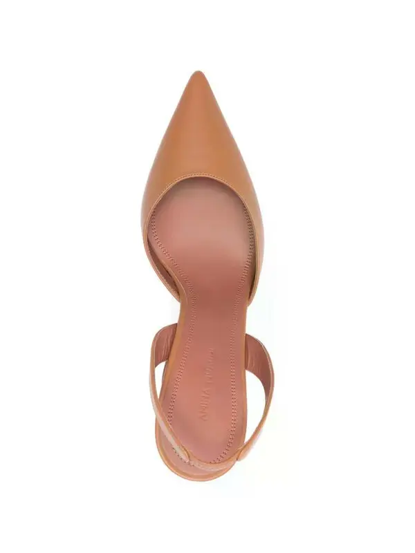 Amina Muaddi Holli Pointed Slingback Pumps