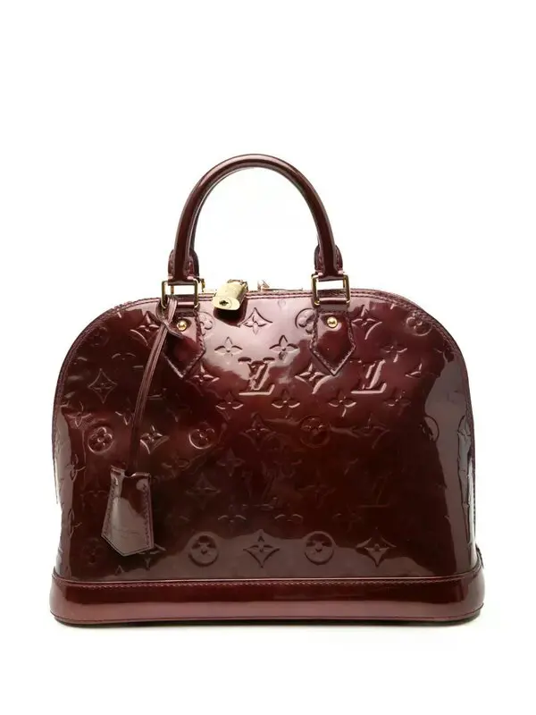 LOUIS VUITTON 2013 Monogram Vernis Alma Pm Handbag - Red