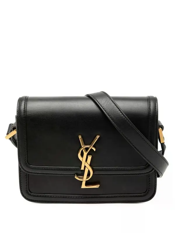 Saint Laurent 2020 Small Calfskin Solferino Satchel In Box Crossbody Bag - Black